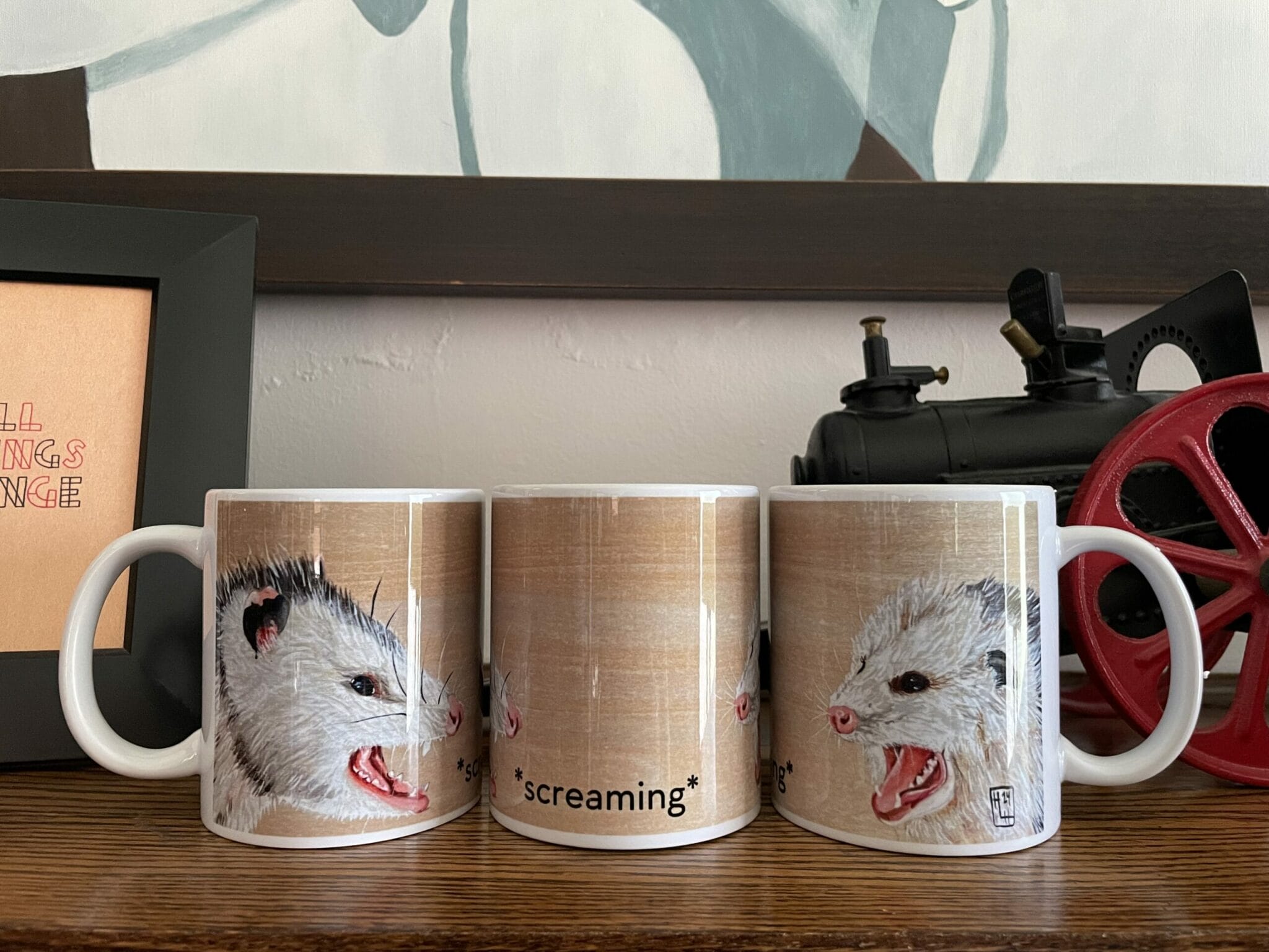 *screaming* Opossum Mug - NEMAA