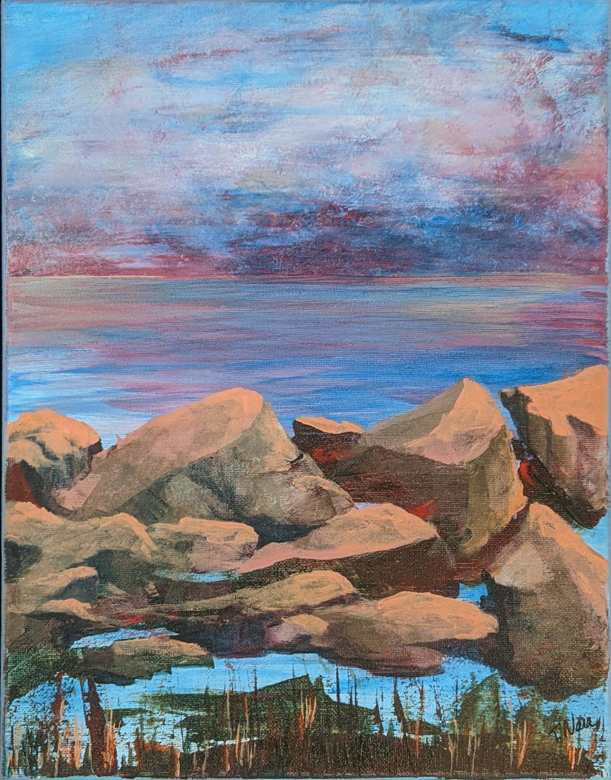 Giclée prints: Superior Lakeshore 4: Early Spring - NEMAA