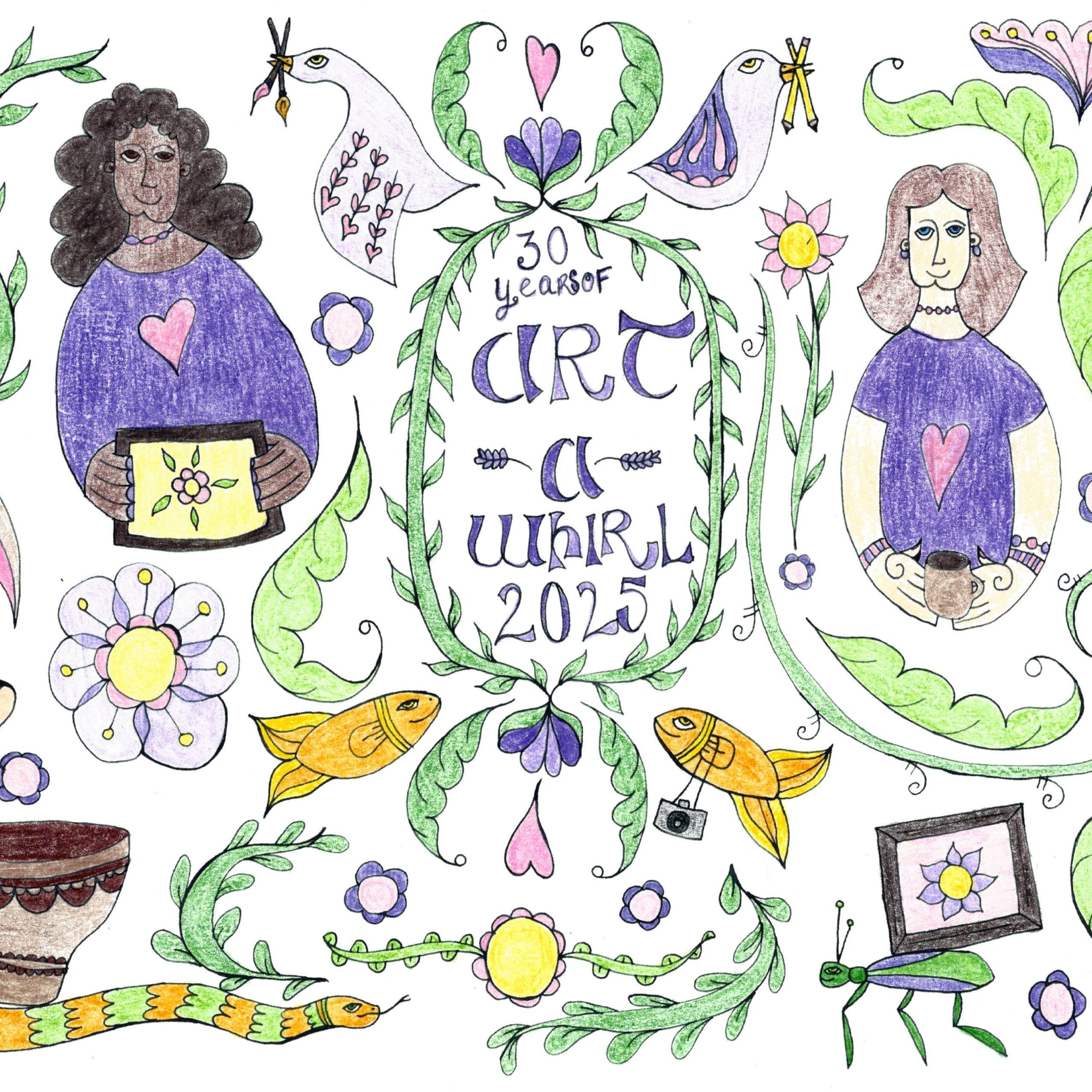 2025 Art-A-Whirl Coloring Contest - NEMAA